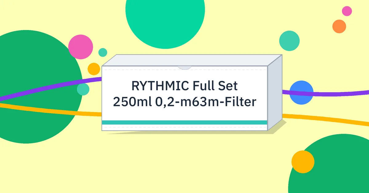 Symbolbild: Packung mit der Aufschrift RYTHMIC Full Set 250ml 0,2-m63m-Filter (PZN 19898848) – Verfügbarkeit und Bezug in Apotheken in Frankfurt am Main