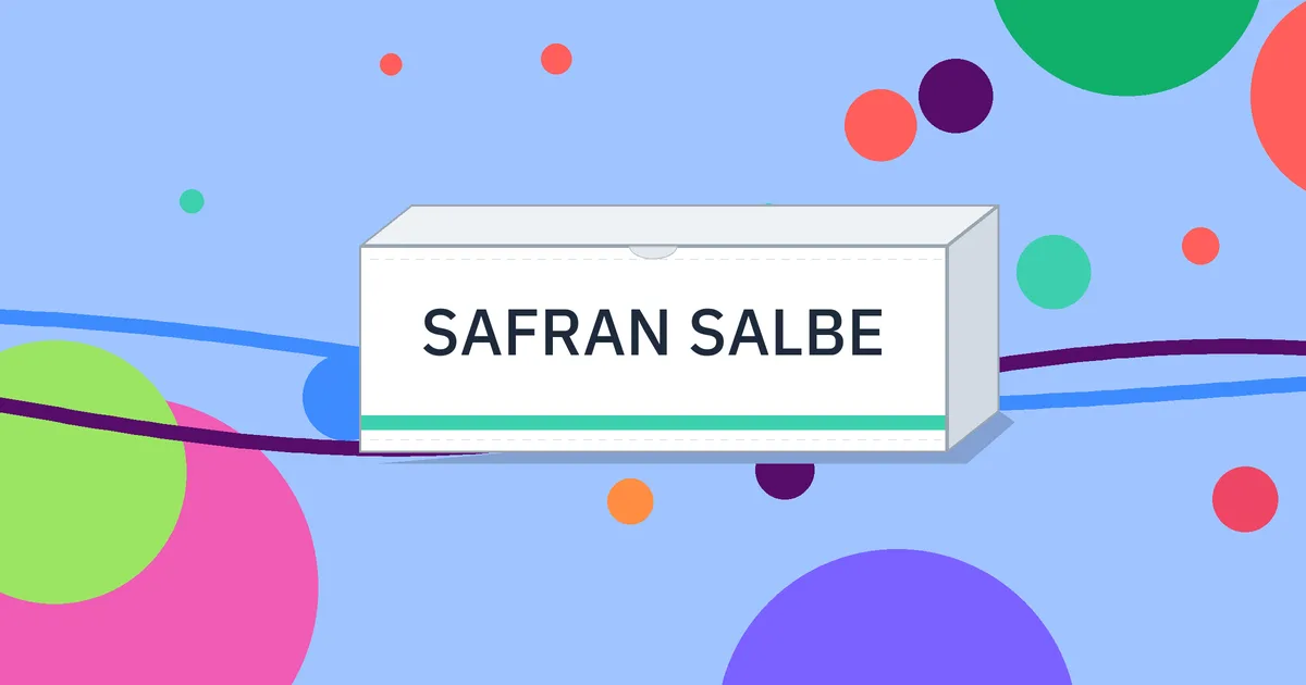 Symbolbild: Packung mit der Aufschrift SAFRAN SALBE (PZN 18301825) – Verfügbarkeit und Bezug in Apotheken in Frankfurt am Main