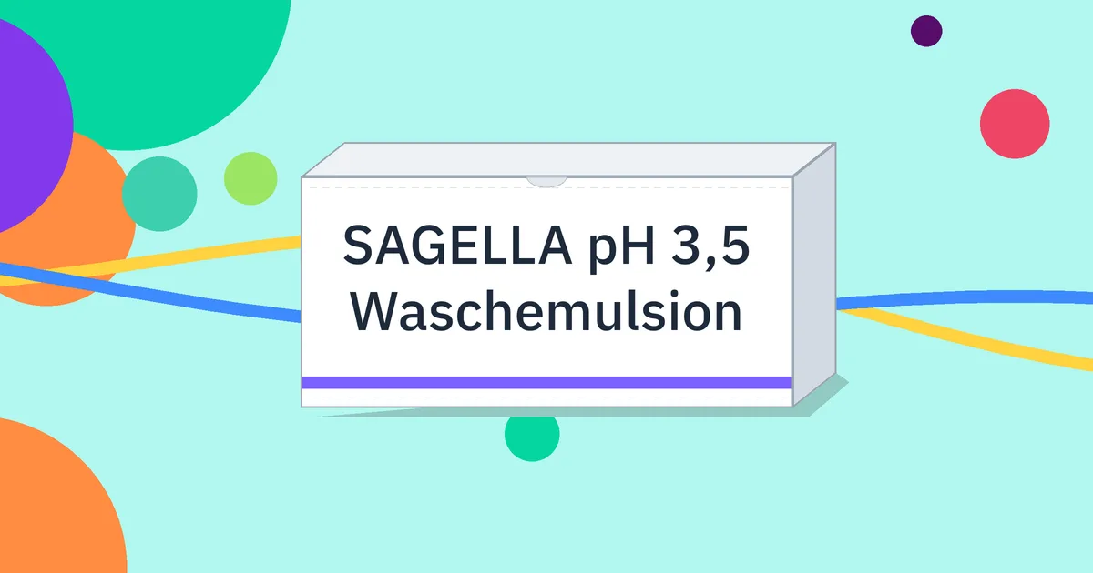 Symbolbild: Packung mit der Aufschrift SAGELLA pH 3,5 Waschemulsion (PZN 01564489) – Verfügbarkeit und Bezug in Apotheken in Frankfurt am Main
