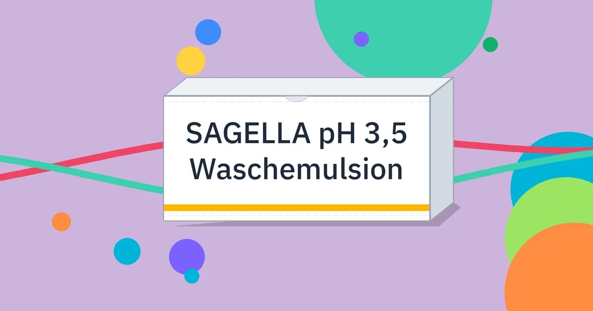 Symbolbild: Packung mit der Aufschrift SAGELLA pH 3,5 Waschemulsion (PZN 03746680) – Verfügbarkeit und Bezug in Apotheken in Frankfurt am Main