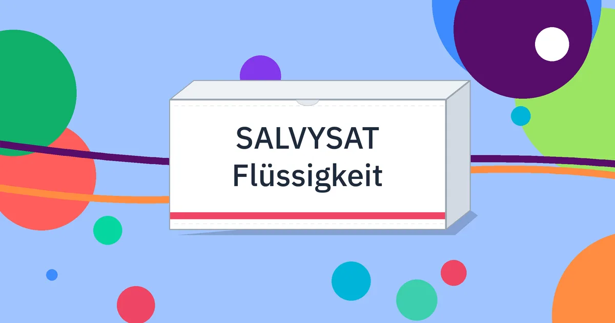 Symbolbild: Packung mit der Aufschrift SALVYSAT Flüssigkeit (PZN 17147724) – Verfügbarkeit und Bezug in Apotheken in Frankfurt am Main