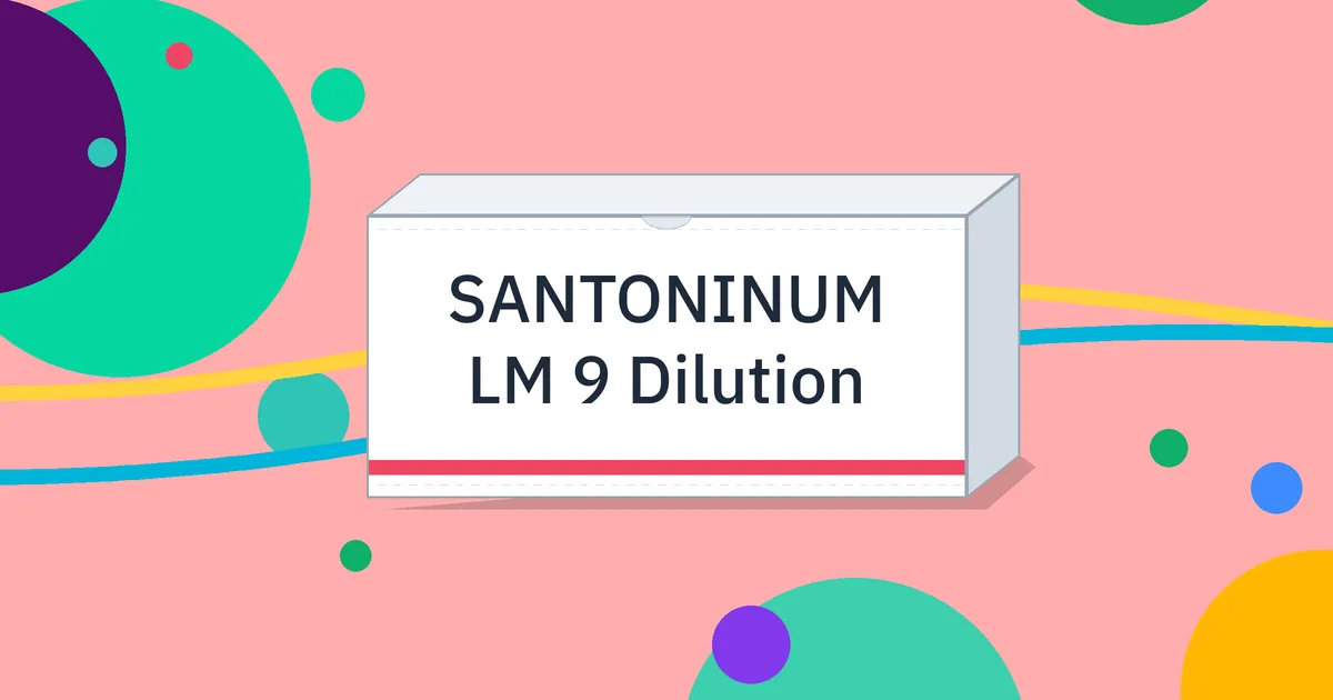 Symbolbild: Packung mit der Aufschrift SANTONINUM LM 9 Dilution (PZN 13685241) – Verfügbarkeit und Bezug in Apotheken in Frankfurt am Main