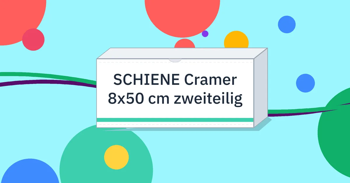 Symbolbild: Packung mit der Aufschrift SCHIENE Cramer 8x50 cm zweiteilig (PZN 01742695) – Verfügbarkeit und Bezug in Apotheken in Frankfurt am Main
