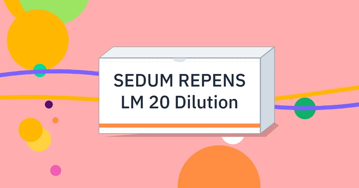 Symbolbild: Packung mit der Aufschrift SEDUM REPENS LM 20 Dilution (PZN 13693140) – Verfügbarkeit und Bezug in Apotheken in Frankfurt am Main