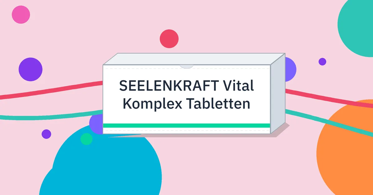 Symbolbild: Packung mit der Aufschrift SEELENKRAFT Vital Komplex Tabletten (PZN 18841415) – Verfügbarkeit und Bezug in Apotheken in Frankfurt am Main