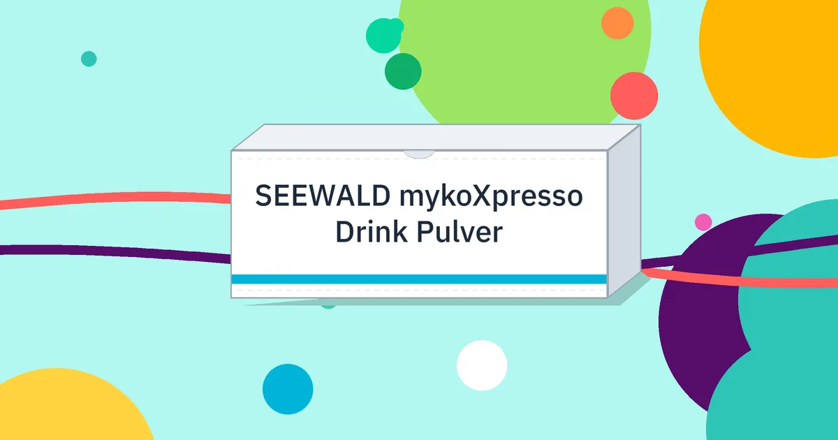 Symbolbild: Packung mit der Aufschrift SEEWALD mykoXpresso Drink Pulver (PZN 19542732) – Verfügbarkeit und Bezug in Apotheken in Frankfurt am Main