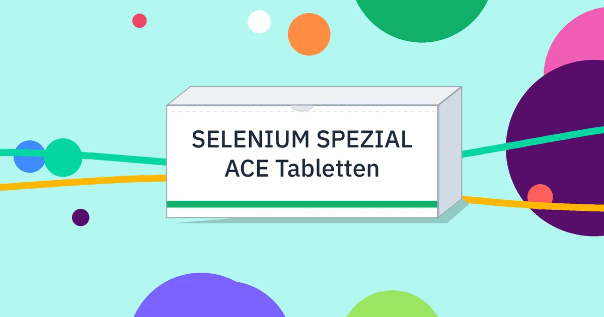 Symbolbild: Packung mit der Aufschrift SELENIUM SPEZIAL ACE Tabletten (PZN 07267137) – Verfügbarkeit und Bezug in Apotheken in Frankfurt am Main
