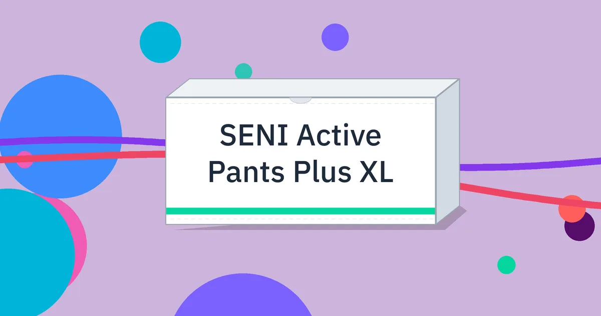 Symbolbild: Packung mit der Aufschrift SENI Active Pants Plus XL (PZN 18011464) – Verfügbarkeit und Bezug in Apotheken in Frankfurt am Main