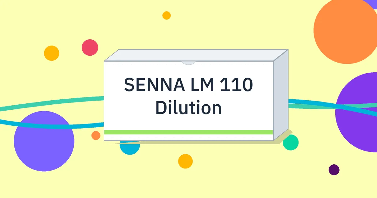 Symbolbild: Packung mit der Aufschrift SENNA LM 110 Dilution (PZN 13188330) – Verfügbarkeit und Bezug in Apotheken in Frankfurt am Main