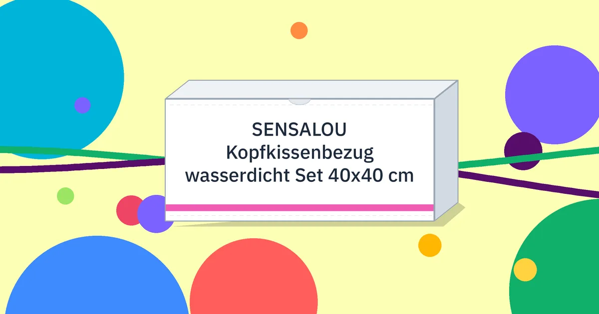 Symbolbild: Packung mit der Aufschrift SENSALOU Kopfkissenbezug wasserdicht Set 40x40 cm (PZN 18302434) – Verfügbarkeit und Bezug in Apotheken in Frankfurt am Main