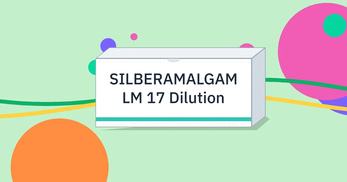 Symbolbild: Packung mit der Aufschrift SILBERAMALGAM LM 17 Dilution (PZN 13189329) – Verfügbarkeit und Bezug in Apotheken in Frankfurt am Main