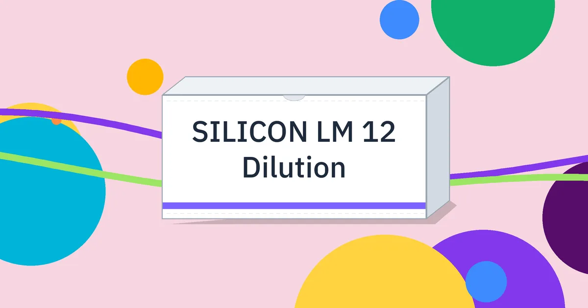Symbolbild: Packung mit der Aufschrift SILICON LM 12 Dilution (PZN 13678123) – Verfügbarkeit und Bezug in Apotheken in Frankfurt am Main