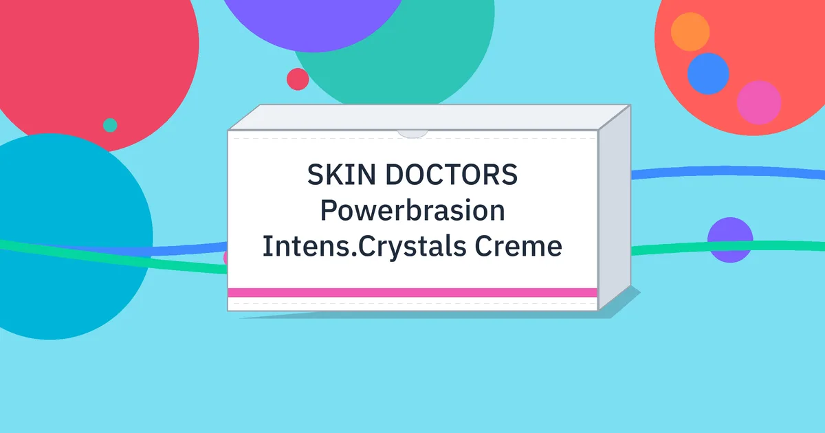 Symbolbild: Packung mit der Aufschrift SKIN DOCTORS Powerbrasion Intens.Crystals Creme (PZN 09087965) – Verfügbarkeit und Bezug in Apotheken in Frankfurt am Main