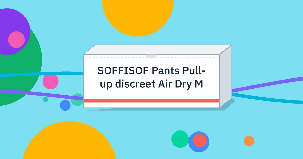 Symbolbild: Packung mit der Aufschrift SOFFISOF Pants Pull-up discreet Air Dry M (PZN 16166814) – Verfügbarkeit und Bezug in Apotheken in Frankfurt am Main