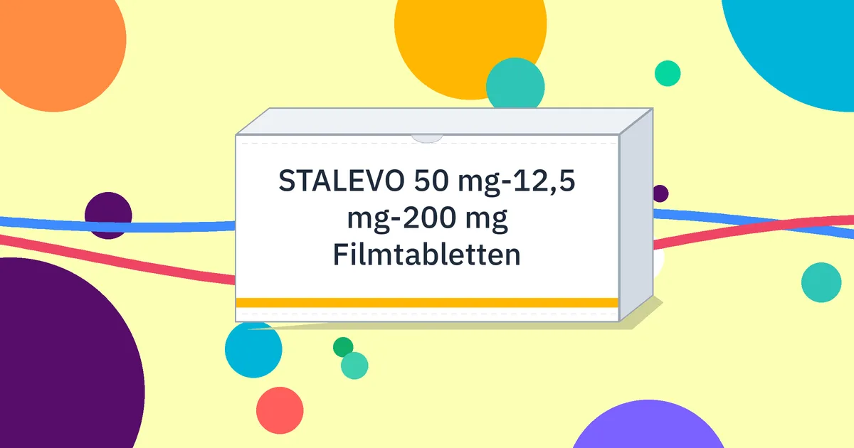 Symbolbild: Packung mit der Aufschrift STALEVO 50 mg-12,5 mg-200 mg Filmtabletten (PZN 03445990) – Verfügbarkeit und Bezug in Apotheken in Frankfurt am Main