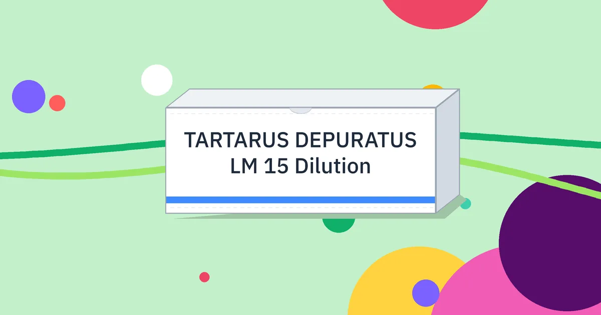 Symbolbild: Packung mit der Aufschrift TARTARUS DEPURATUS LM 15 Dilution (PZN 13688222) – Verfügbarkeit und Bezug in Apotheken in Frankfurt am Main