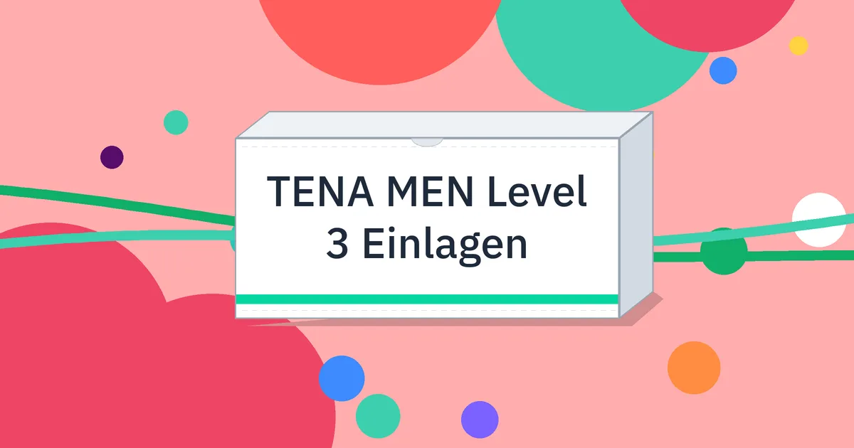 Symbolbild: Packung mit der Aufschrift TENA MEN Level 3 Einlagen (PZN 11846906) – Verfügbarkeit und Bezug in Apotheken in Frankfurt am Main