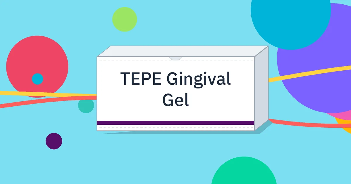 Symbolbild: Packung mit der Aufschrift TEPE Gingival Gel (PZN 09432095) – Verfügbarkeit und Bezug in Apotheken in Frankfurt am Main