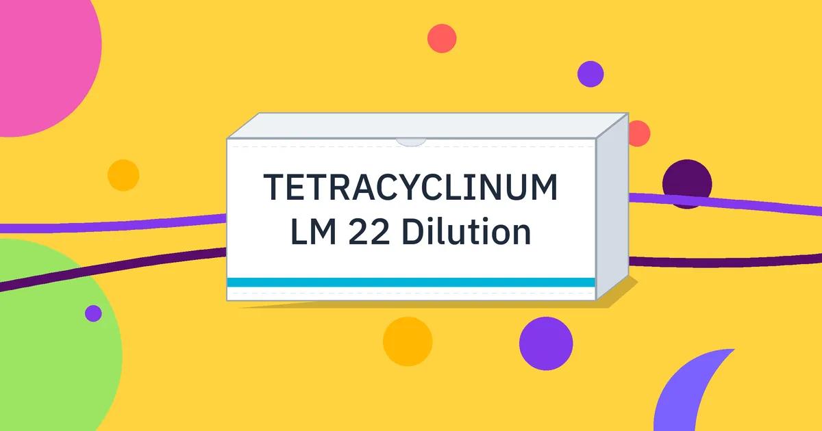 Symbolbild: Packung mit der Aufschrift TETRACYCLINUM LM 22 Dilution (PZN 13689262) – Verfügbarkeit und Bezug in Apotheken in Frankfurt am Main