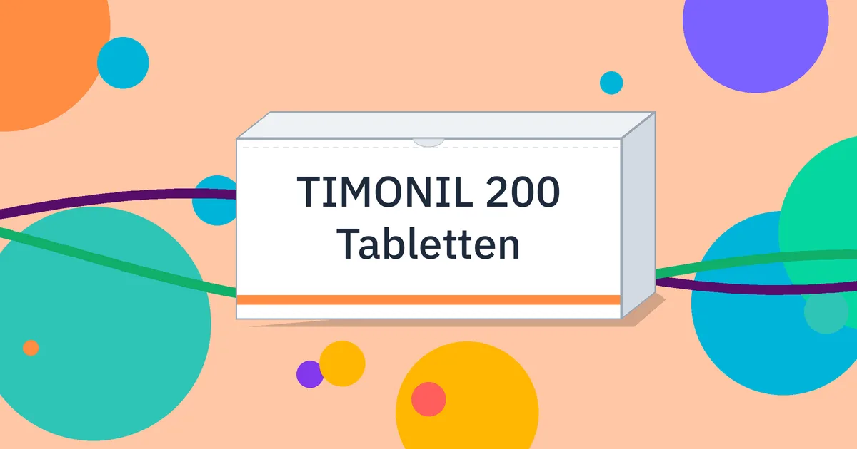 Symbolbild: Packung mit der Aufschrift TIMONIL 200 Tabletten (PZN 01984553) – Verfügbarkeit und Bezug in Apotheken in Frankfurt am Main