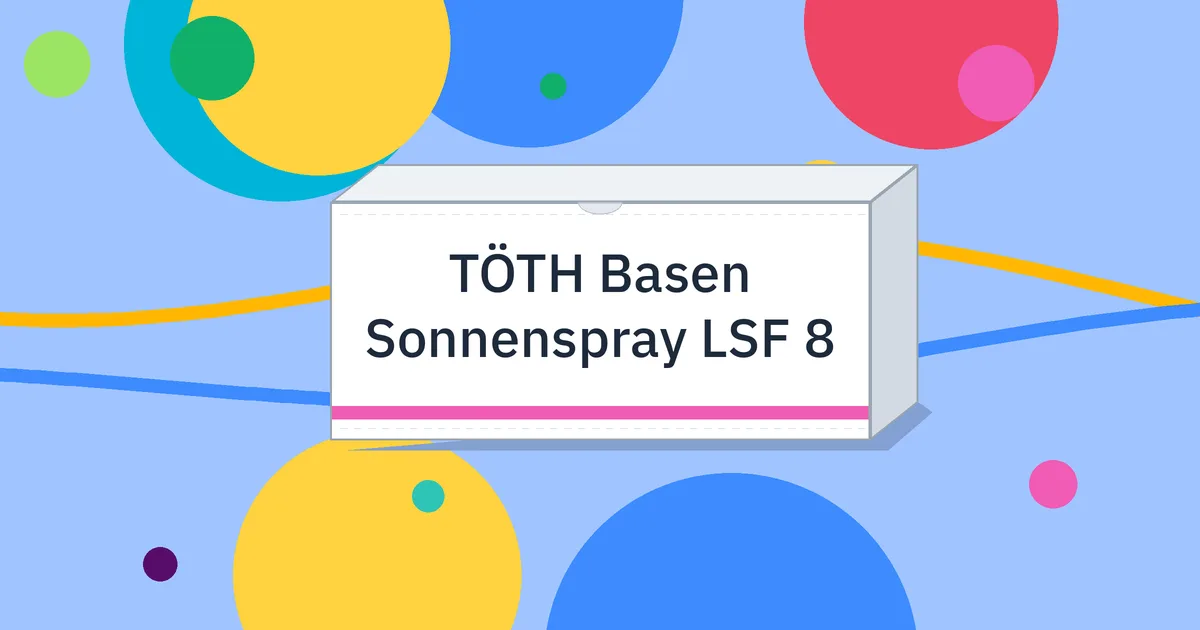 Symbolbild: Packung mit der Aufschrift TÖTH Basen Sonnenspray LSF 8 (PZN 02291390) – Verfügbarkeit und Bezug in Apotheken in Frankfurt am Main