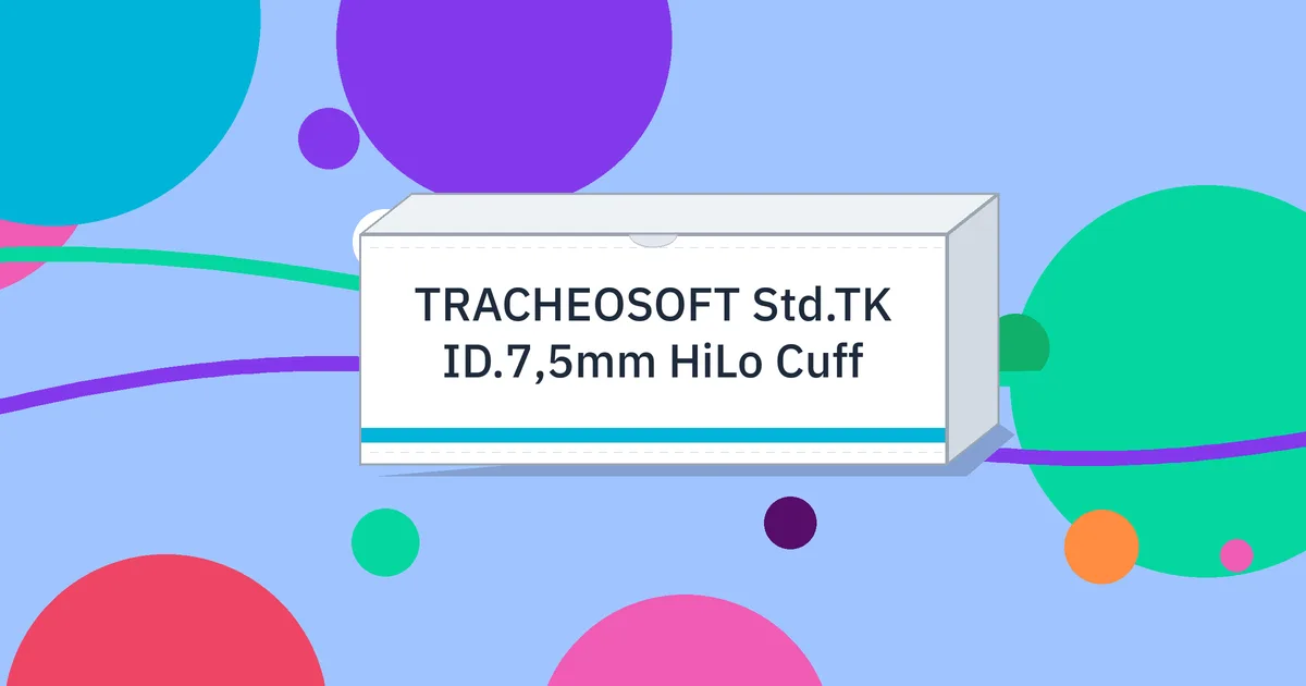 Symbolbild: Packung mit der Aufschrift TRACHEOSOFT Std.TK ID.7,5mm HiLo Cuff (PZN 04109751) – Verfügbarkeit und Bezug in Apotheken in Frankfurt am Main