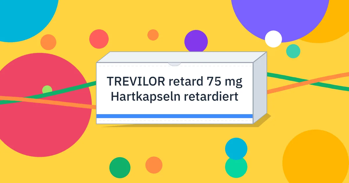 Symbolbild: Packung mit der Aufschrift TREVILOR retard 75 mg Hartkapseln retardiert (PZN 00088288) – Verfügbarkeit und Bezug in Apotheken in Frankfurt am Main