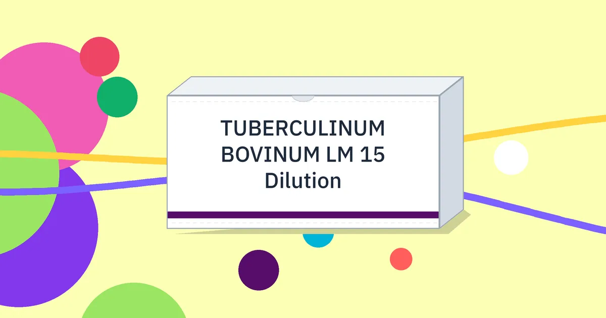Symbolbild: Packung mit der Aufschrift TUBERCULINUM BOVINUM LM 15 Dilution (PZN 13253978) – Verfügbarkeit und Bezug in Apotheken in Frankfurt am Main