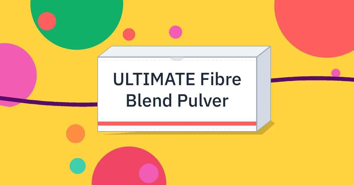 Symbolbild: Packung mit der Aufschrift ULTIMATE Fibre Blend Pulver (PZN 19844611) – Verfügbarkeit und Bezug in Apotheken in Frankfurt am Main