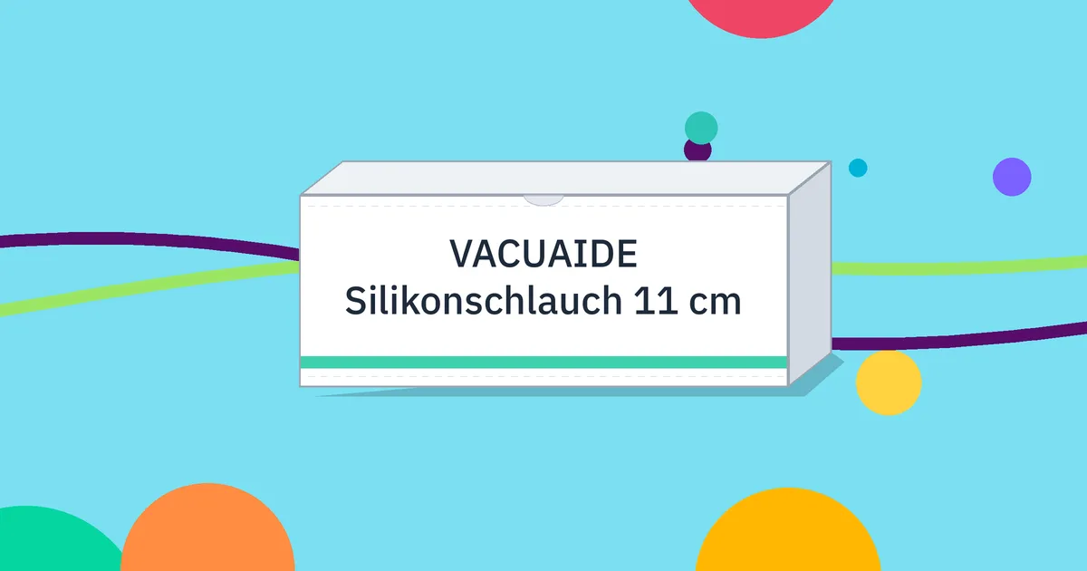 Symbolbild: Packung mit der Aufschrift VACUAIDE Silikonschlauch 11 cm (PZN 10547745) – Verfügbarkeit und Bezug in Apotheken in Frankfurt am Main