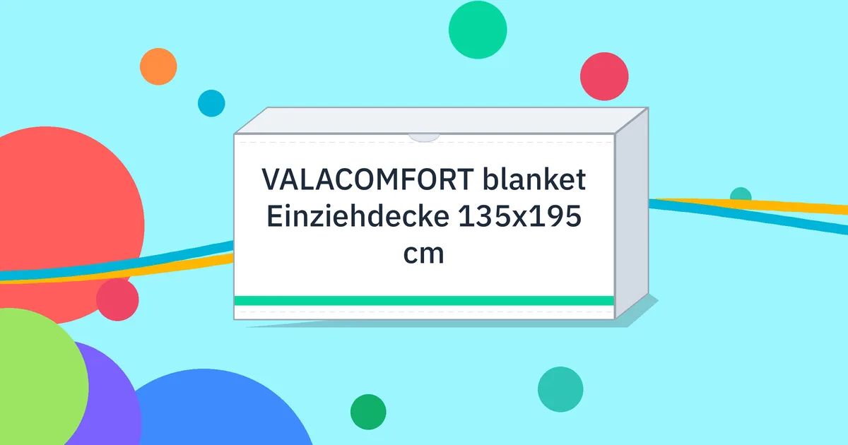 Symbolbild: Packung mit der Aufschrift VALACOMFORT blanket Einziehdecke 135x195 cm (PZN 13746020) – Verfügbarkeit und Bezug in Apotheken in Frankfurt am Main
