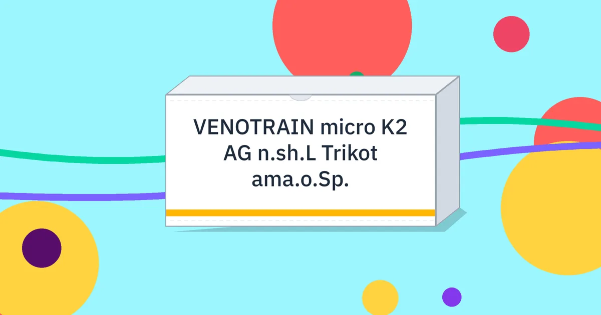 Symbolbild: Packung mit der Aufschrift VENOTRAIN micro K2 AG n.sh.L Trikot ama.o.Sp. (PZN 05712751) – Verfügbarkeit und Bezug in Apotheken in Frankfurt am Main