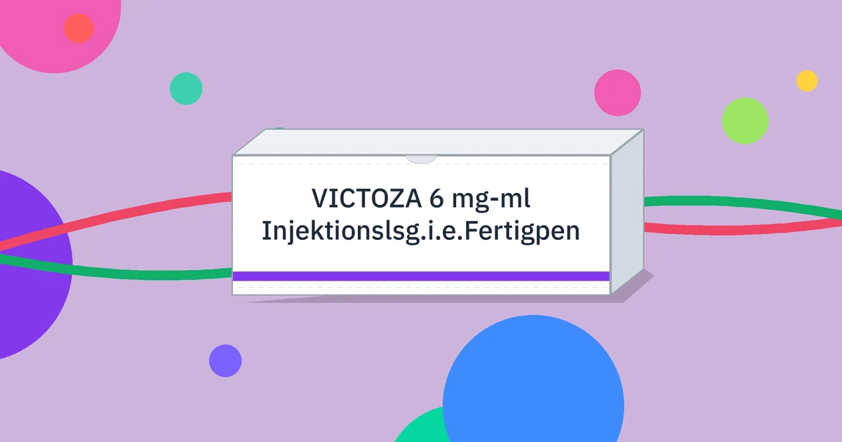 Symbolbild: Packung mit der Aufschrift VICTOZA 6 mg-ml Injektionslsg.i.e.Fertigpen (PZN 19208217) – Verfügbarkeit und Bezug in Apotheken in Frankfurt am Main