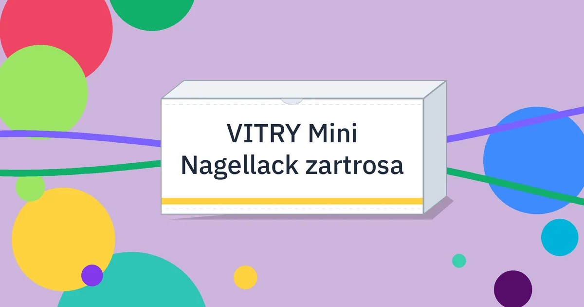 Symbolbild: Packung mit der Aufschrift VITRY Mini Nagellack zartrosa (PZN 05113105) – Verfügbarkeit und Bezug in Apotheken in Frankfurt am Main