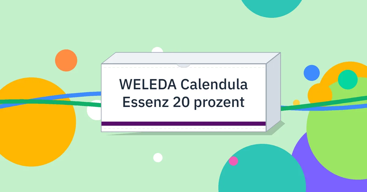 Symbolbild: Packung mit der Aufschrift WELEDA Calendula Essenz 20 prozent (PZN 00171121) – Verfügbarkeit und Bezug in Apotheken in Frankfurt am Main
