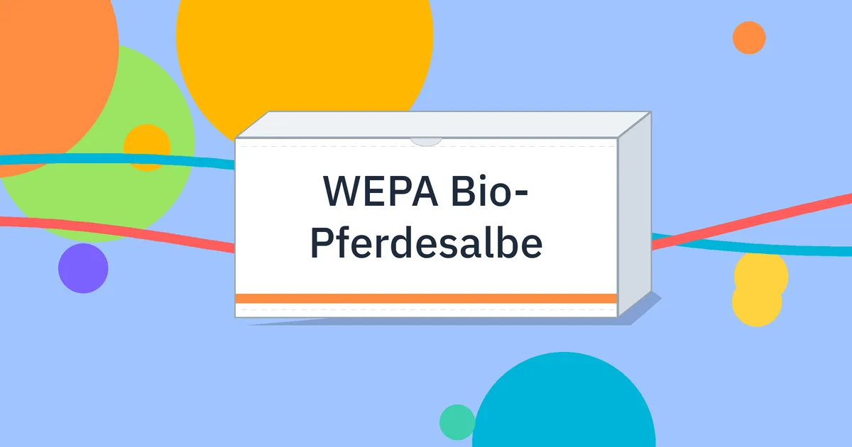 Symbolbild: Packung mit der Aufschrift WEPA Bio-Pferdesalbe (PZN 14226067) – Verfügbarkeit und Bezug in Apotheken in Frankfurt am Main