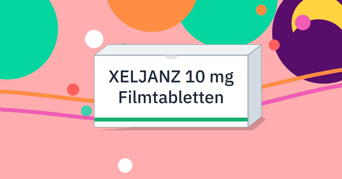 Symbolbild: Packung mit der Aufschrift XELJANZ 10 mg Filmtabletten (PZN 16604071) – Verfügbarkeit und Bezug in Apotheken in Frankfurt am Main