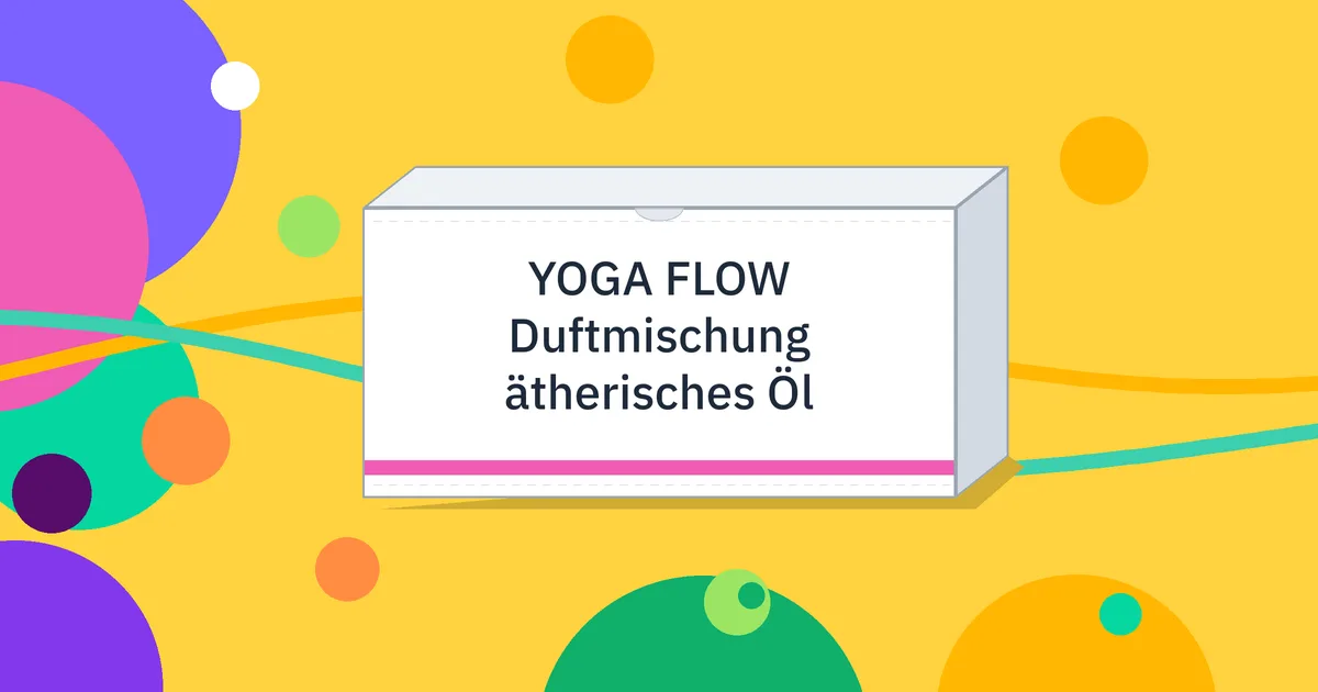 Symbolbild: Packung mit der Aufschrift YOGA FLOW Duftmischung ätherisches Öl (PZN 15394447) – Verfügbarkeit und Bezug in Apotheken in Frankfurt am Main