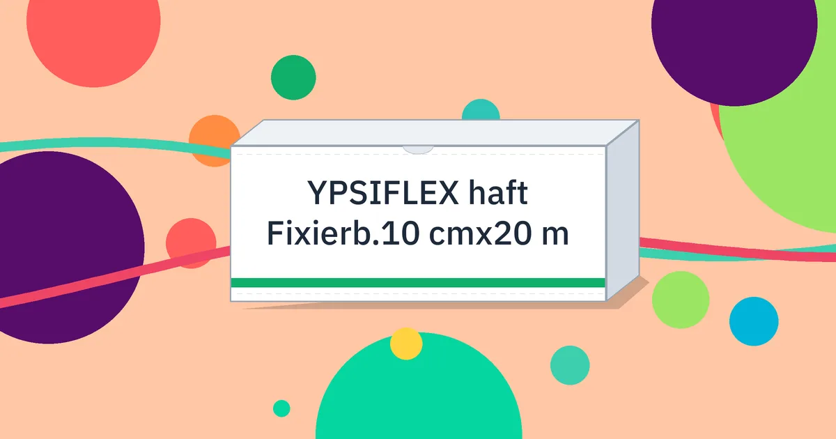 Symbolbild: Packung mit der Aufschrift YPSIFLEX haft Fixierb.10 cmx20 m (PZN 12604861) – Verfügbarkeit und Bezug in Apotheken in Frankfurt am Main