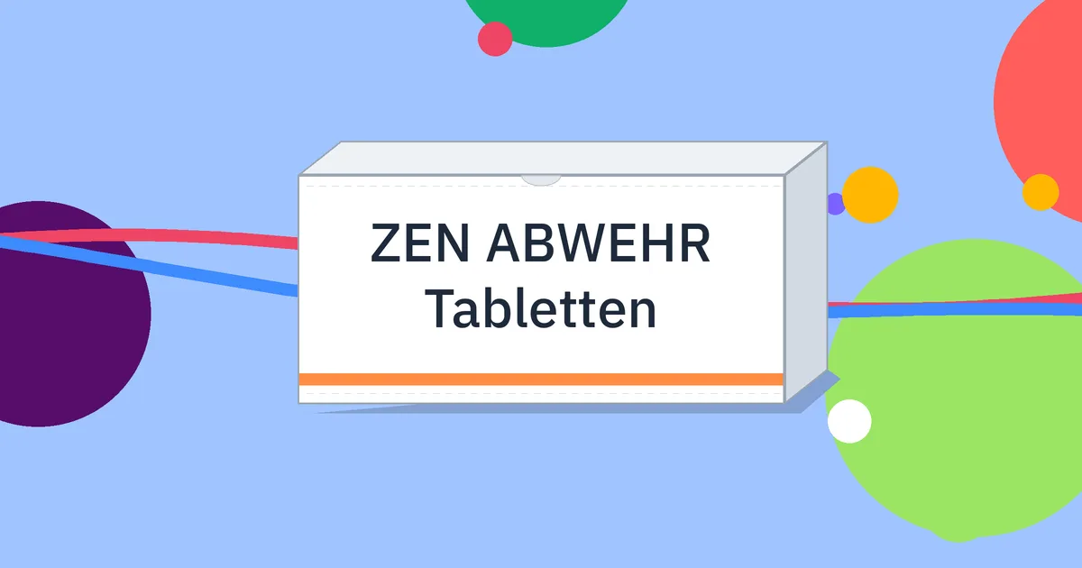 Symbolbild: Packung mit der Aufschrift ZEN ABWEHR Tabletten (PZN 19482131) – Verfügbarkeit und Bezug in Apotheken in Frankfurt am Main