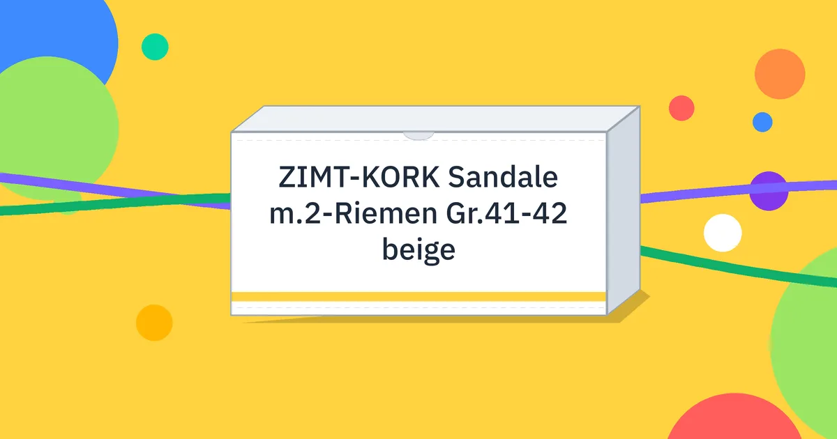 Symbolbild: Packung mit der Aufschrift ZIMT-KORK Sandale m.2-Riemen Gr.41-42 beige (PZN 19729181) – Verfügbarkeit und Bezug in Apotheken in Frankfurt am Main