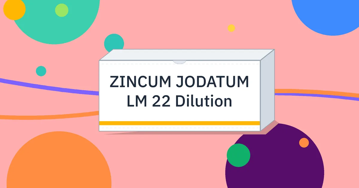 Symbolbild: Packung mit der Aufschrift ZINCUM JODATUM LM 22 Dilution (PZN 13294256) – Verfügbarkeit und Bezug in Apotheken in Frankfurt am Main