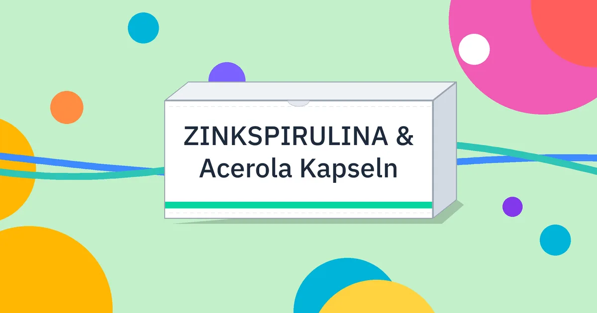 Symbolbild: Packung mit der Aufschrift ZINKSPIRULINA & Acerola Kapseln (PZN 00009739) – Verfügbarkeit und Bezug in Apotheken in Frankfurt am Main