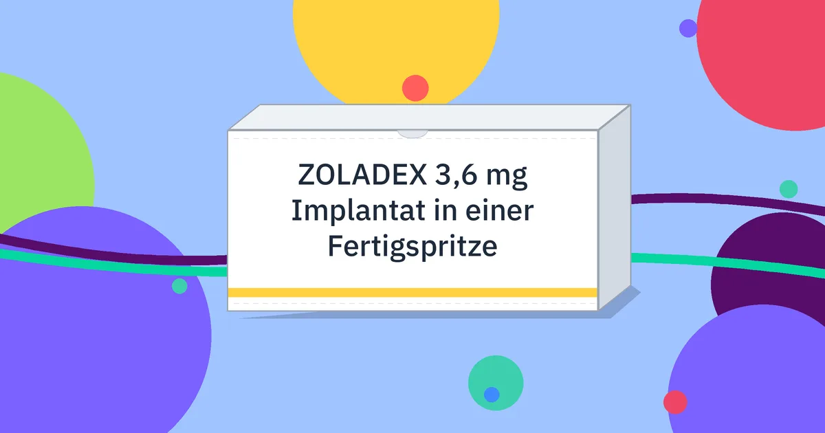 Symbolbild: Packung mit der Aufschrift ZOLADEX 3,6 mg Implantat in einer Fertigspritze (PZN 01999193) – Verfügbarkeit und Bezug in Apotheken in Frankfurt am Main