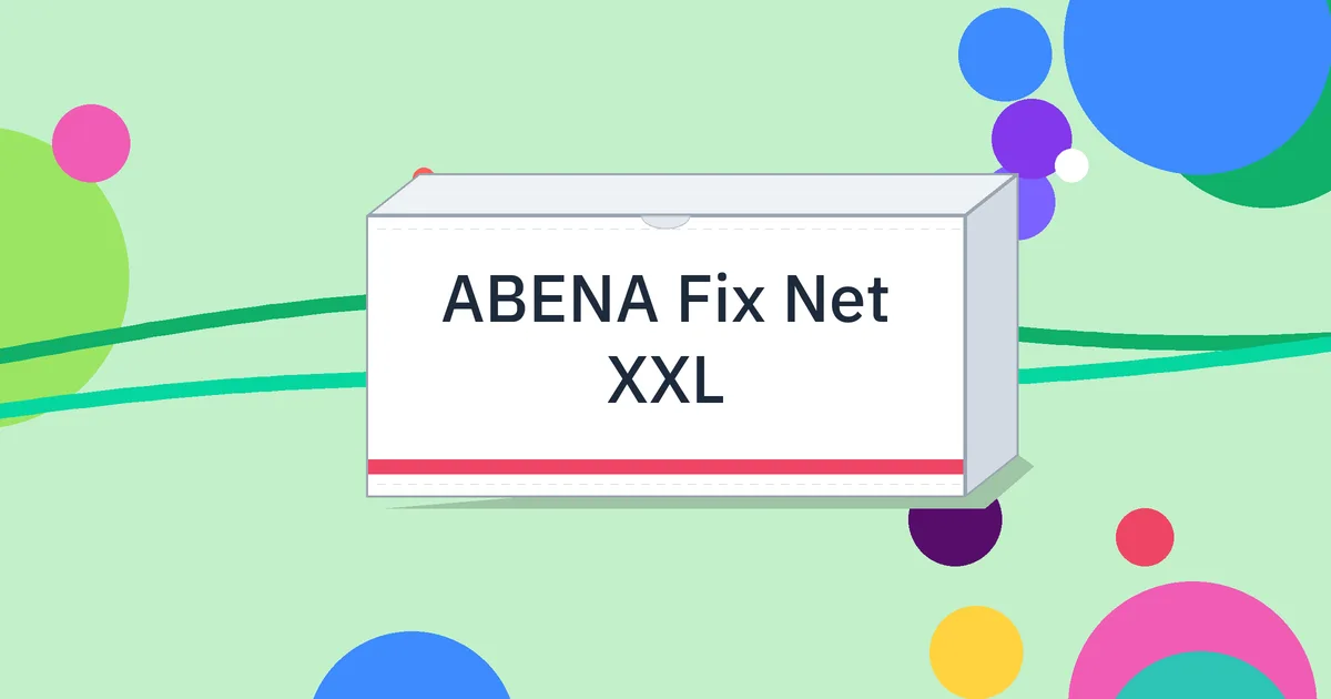 Symbolbild: Packung mit der Aufschrift ABENA Fix Net XXL (PZN 18161583) – Verfügbarkeit und Bezug in Apotheken in Frankfurt am Main