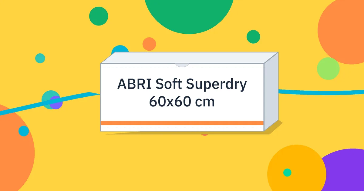 Symbolbild: Packung mit der Aufschrift ABRI Soft Superdry 60x60 cm (PZN 04972852) – Verfügbarkeit und Bezug in Apotheken in Frankfurt am Main