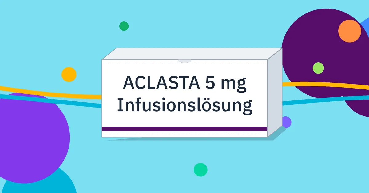 Symbolbild: Packung mit der Aufschrift ACLASTA 5 mg Infusionslösung (PZN 12457880) – Verfügbarkeit und Bezug in Apotheken in Frankfurt am Main
