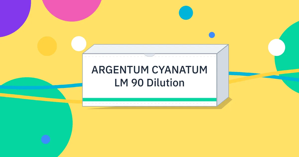 Symbolbild: Packung mit der Aufschrift ARGENTUM CYANATUM LM 90 Dilution (PZN 13390959) – Verfügbarkeit und Bezug in Apotheken in Frankfurt am Main