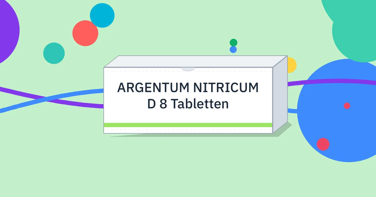 Symbolbild: Packung mit der Aufschrift ARGENTUM NITRICUM D 8 Tabletten (PZN 02625661) – Verfügbarkeit und Bezug in Apotheken in Frankfurt am Main