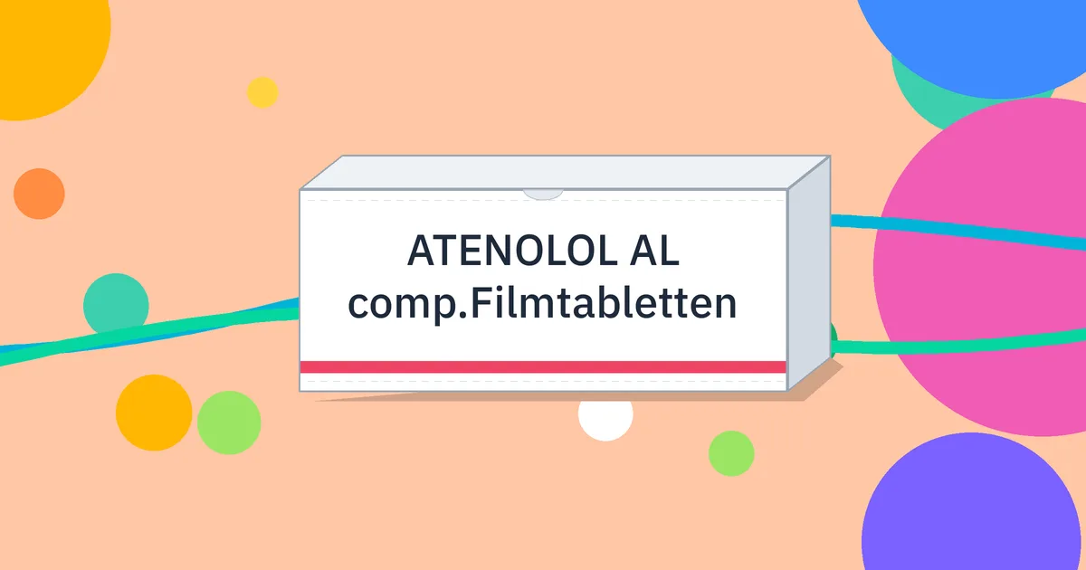 Symbolbild: Packung mit der Aufschrift ATENOLOL AL comp.Filmtabletten (PZN 04859185) – Verfügbarkeit und Bezug in Apotheken in Frankfurt am Main